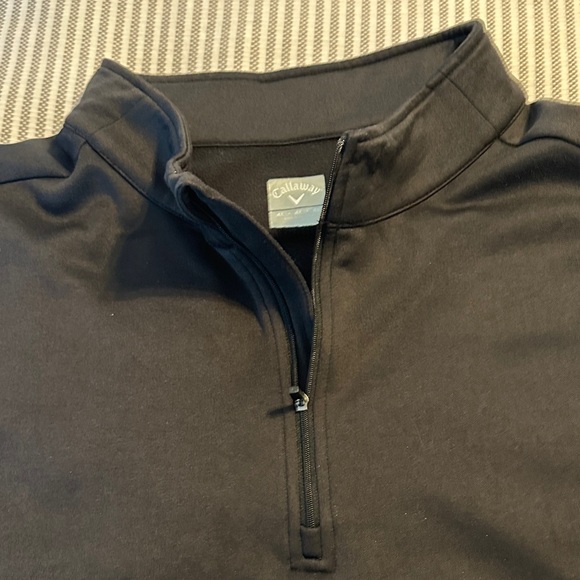 Callaway | Sweaters | Mens Callaway Golf Black Halfzip Fleece Pullover ...